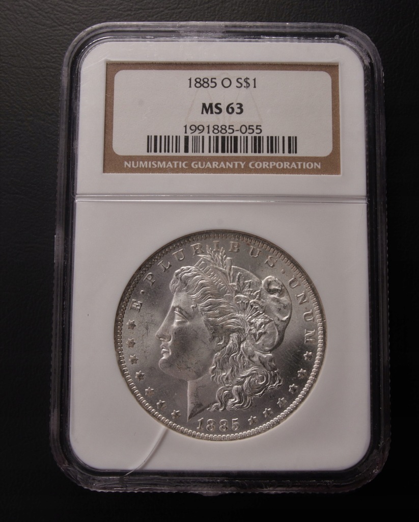 ANK USA ONE DOLLAR 1885 O MORGAN grading NGC MS63 - 14360888885 - oficjalne archiwum Allegro