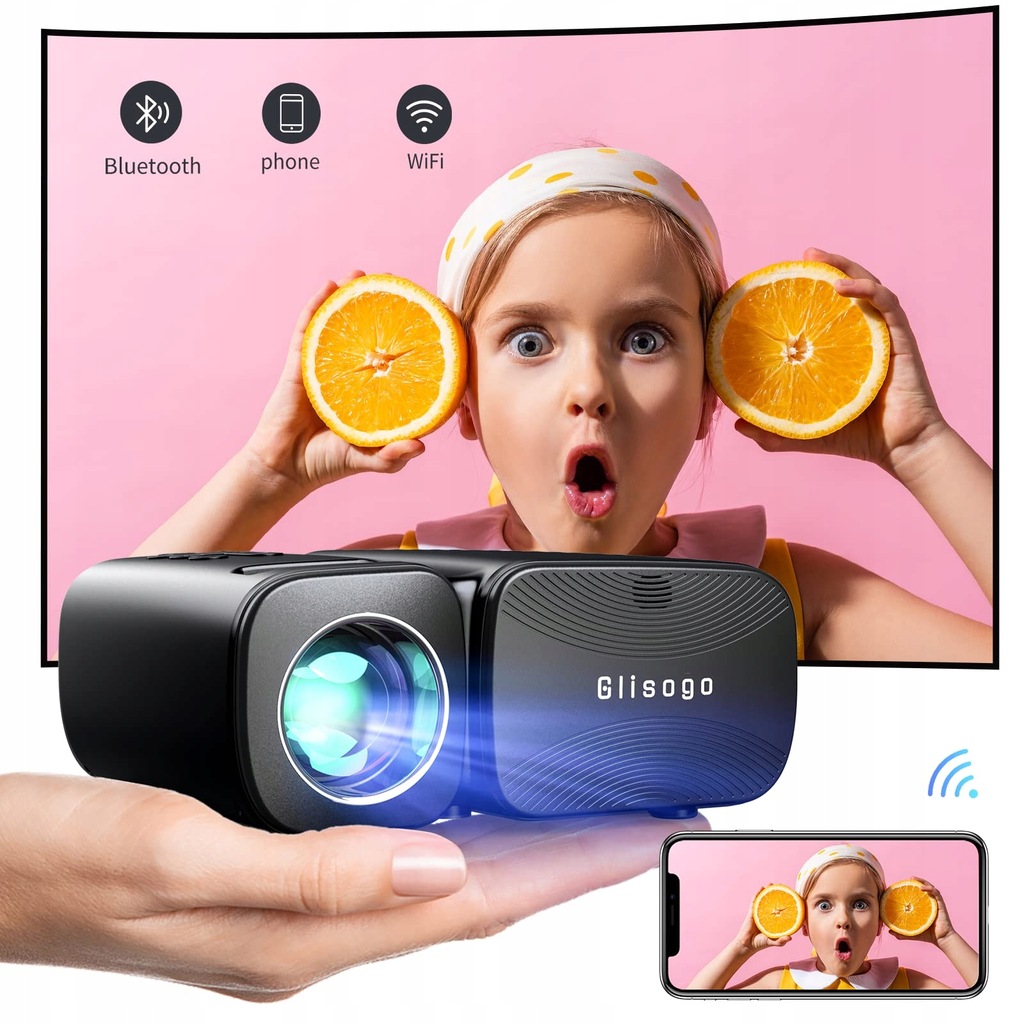 Mini projektor full HD WiFi Bluetooth 1080P - 14005654789 - oficjalne ...