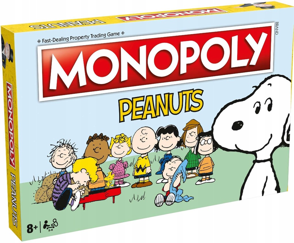 MONOPOLY PEANUTS FISTASZKI SNOOPY CHARLIE BROWN EN - 12772095340 ...