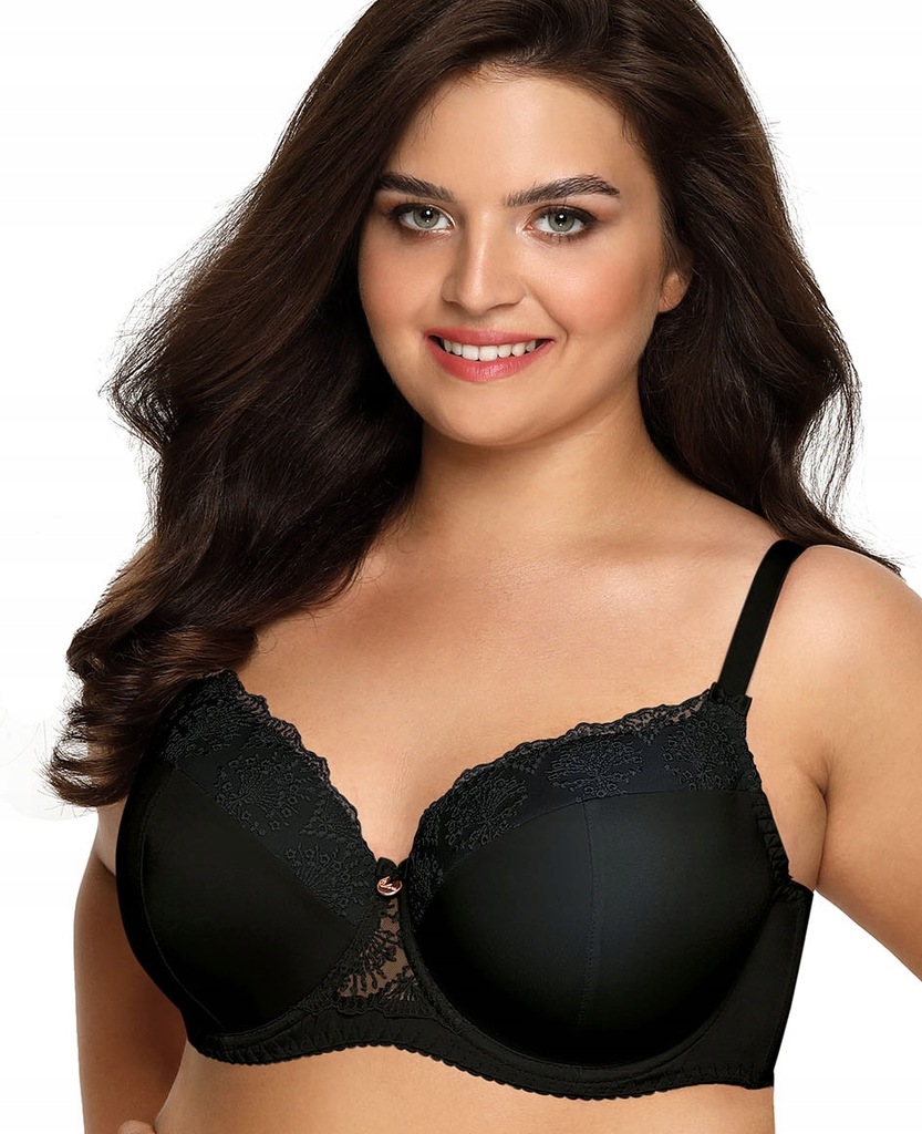 AVA 1924 biustonosz GŁADKI FULL-CUP czarny # 80K - 12542360232 - oficjalne archiwum Allegro