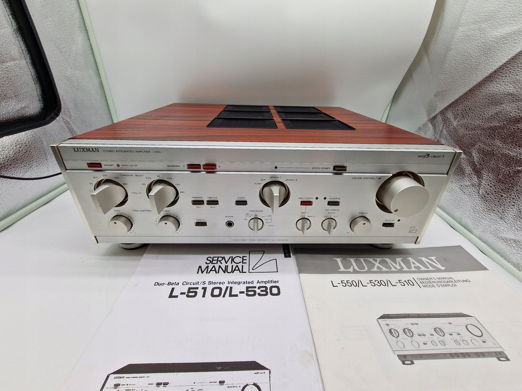 LUXMAN L-510 WZMACNIACZ STEREO TOPOWY PO SERWISIE! - 13148387386 - oficjalne archiwum Allegro