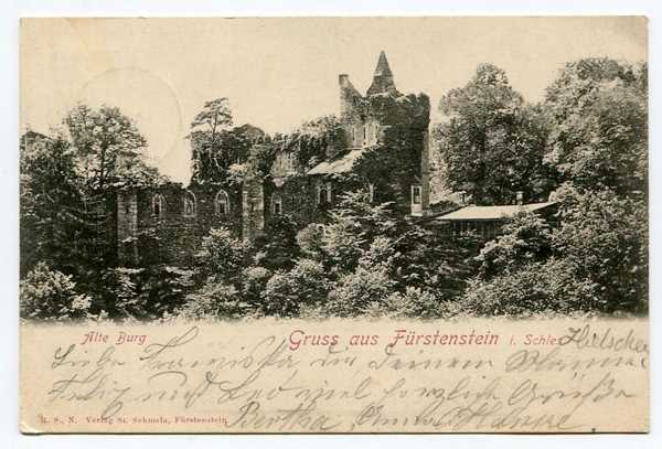 ZAMEK KSIĄŻ - (Furstenstein) - ALTE BURG - 1901 - 12241462028 ...