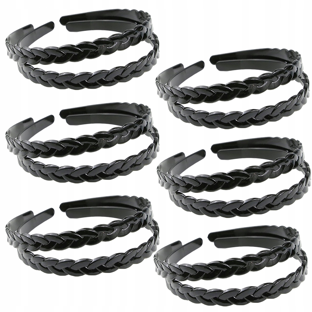 Wide Hair Hoops Plastic Headband Non-slip 12 Pcs - 13335643337 ...