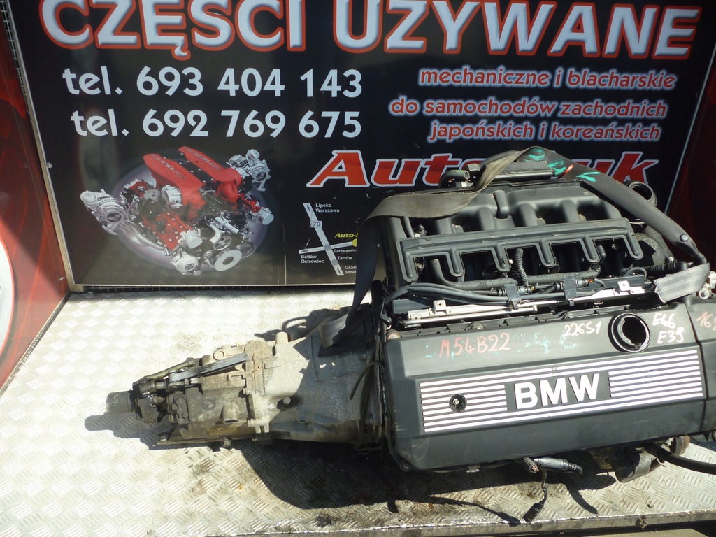 SILNIK BMW E46 E39 M54B22 226S1 2.2B 168 TYS - 12369743933 - oficjalne ...