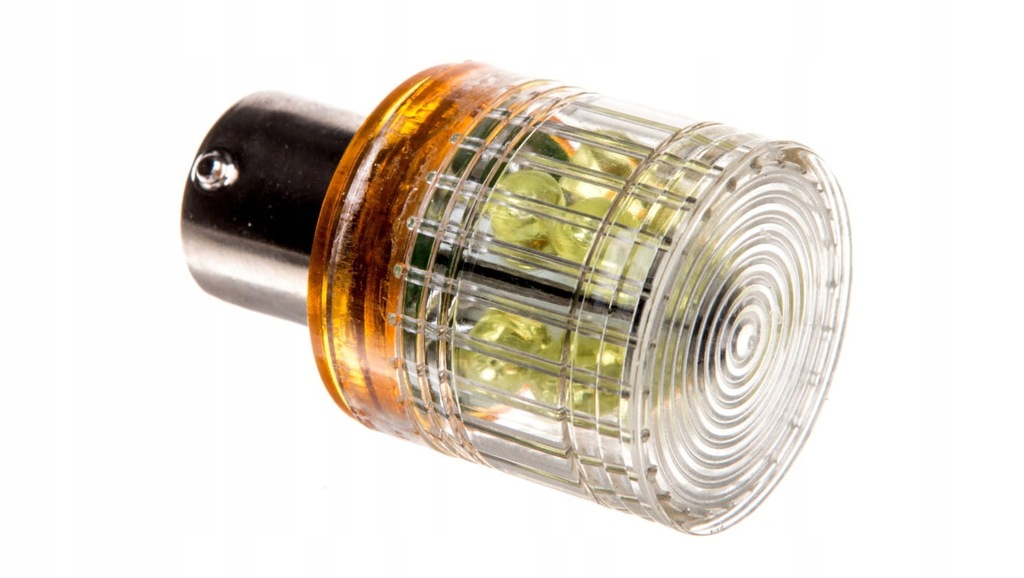 Dioda LED Ba15s 220V AC żółta do kolumn sygnalizac - 12252768639 - oficjalne archiwum Allegro