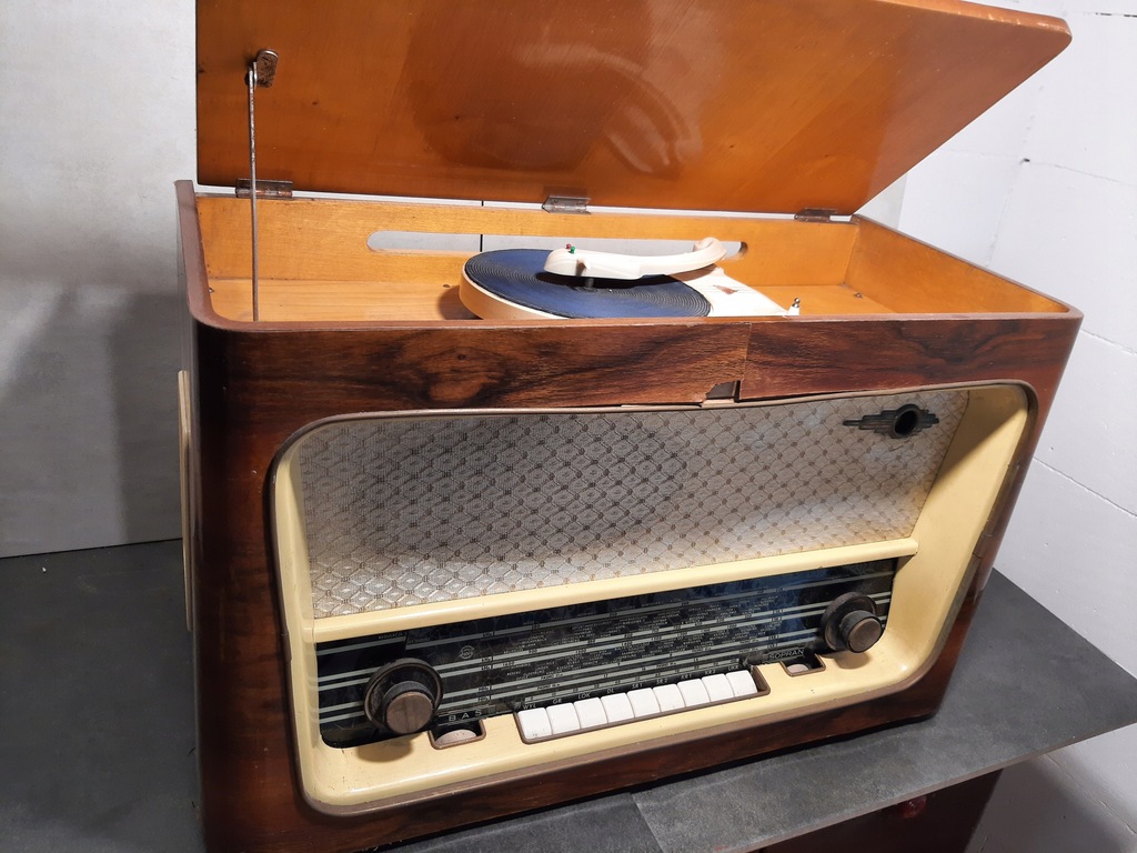 Stare piękne radio symfonia 6283 gramofon patefon - 13405396633 ...