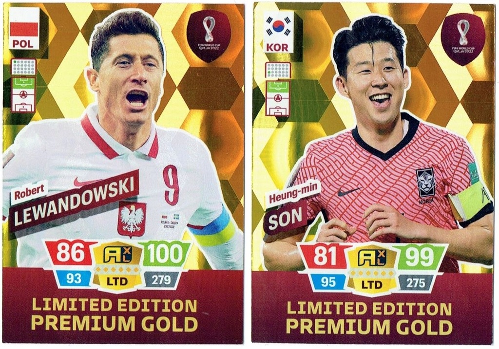 Lewandowski World Cup Qatar Limited Premium Gold - 13524166660 - oficjalne archiwum Allegro