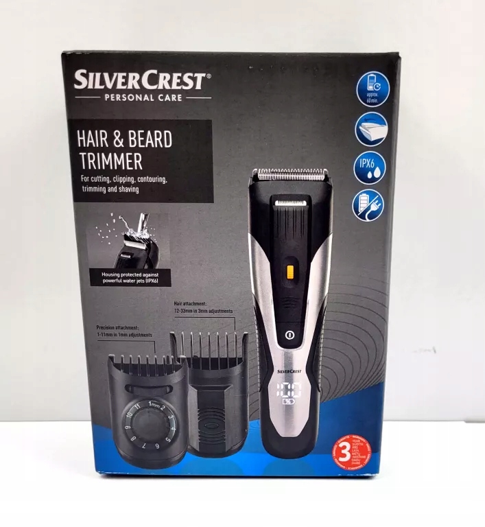 MASZYNKA DO WŁOSÓW I BRODY SILVERCREST SHBS 800 - 12310370523 - oficjalne archiwum Allegro