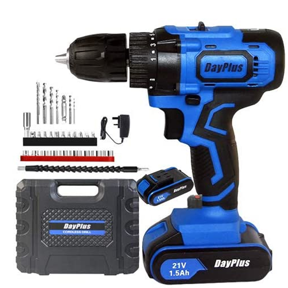 DAYPLUS WKRĘTARKA 21V 45Nm AKUMULATOROWA 2xBATERIA - 10813178487 ...