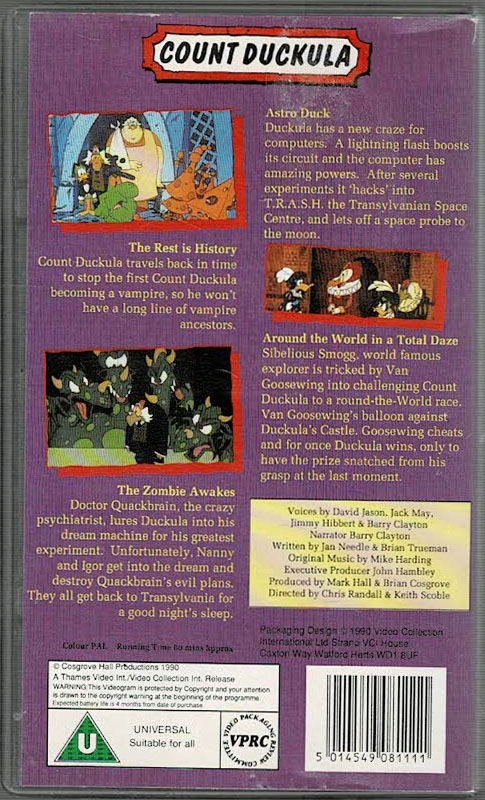 Count Duckula Astro Duck VHS - 12444943194 - oficjalne archiwum Allegro