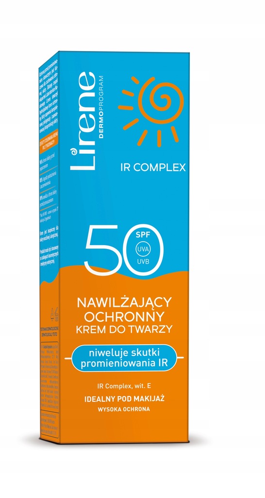 LIRENE Sun KREM OCHRONNY d/twarzy SPF 50 40 ml - 12027932215 ...