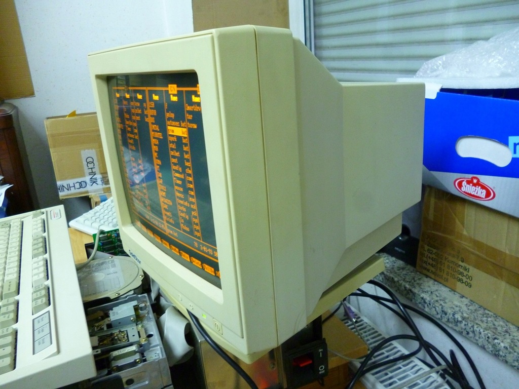 Monitor bursztynowy HGC MDA hercules 9pin, sprawny - 8792744051 ...