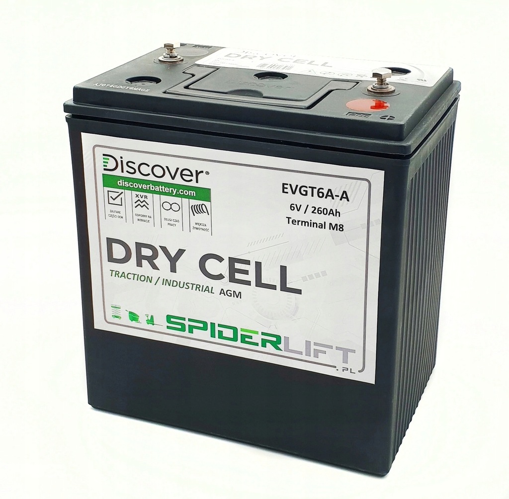 AKUMULATOR trakcyjny Discover EVGT6A-A 6V 260Ah - 11820530653 ...