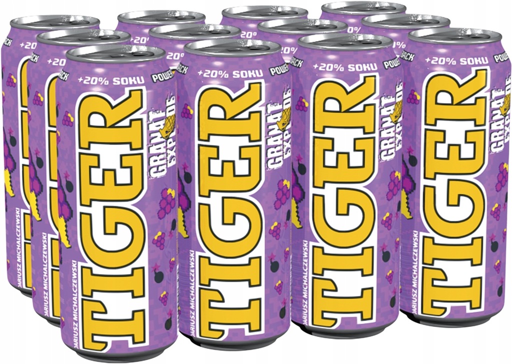 Tiger Napój energetyczny GRANAT EXPLODE 12 x 500ml - 10931894947 - oficjalne archiwum Allegro
