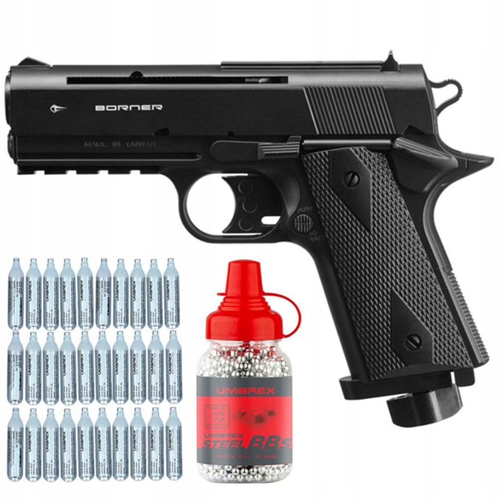 Wiatrówka Borner WC 401 4.5 mm + 30 CO2 + Śrut - 12848509885 - oficjalne archiwum Allegro