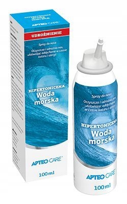Woda morska hipertoniczna APTEO CARE spray 100 ml - 7682229614 - oficjalne archiwum Allegro