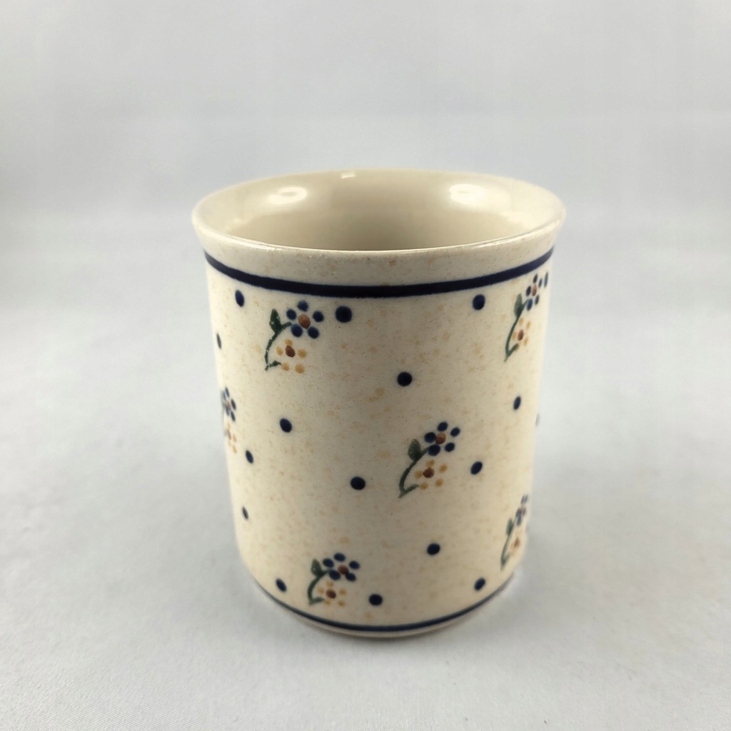 KUBEK V:0,25L DEK.111 CERAMIKA BOLESŁAWIEC - 11311918165 - oficjalne archiwum Allegro