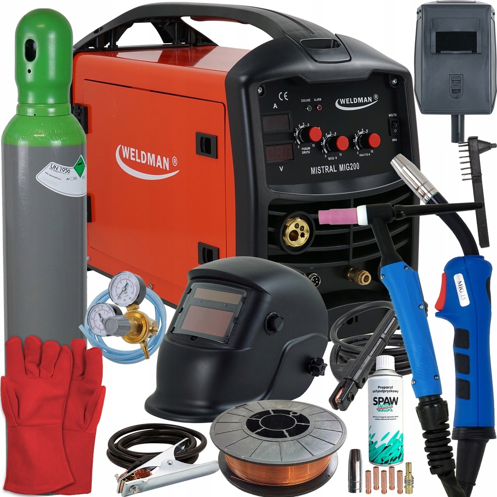 Spawarka MIGOMAT Weldman MISTRAL MIG 200 MMA TIG - 10184772189 - oficjalne archiwum Allegro