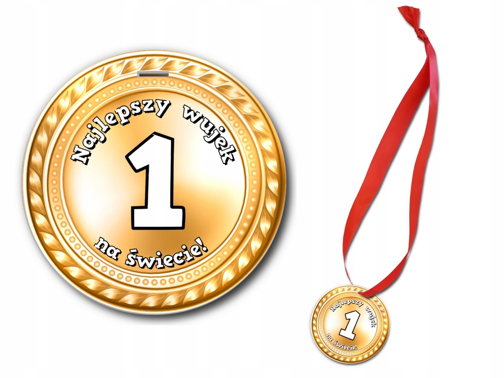 Medal Najlepszego Wujka na świecie Wujek nr 1 - 12190657169 - oficjalne ...