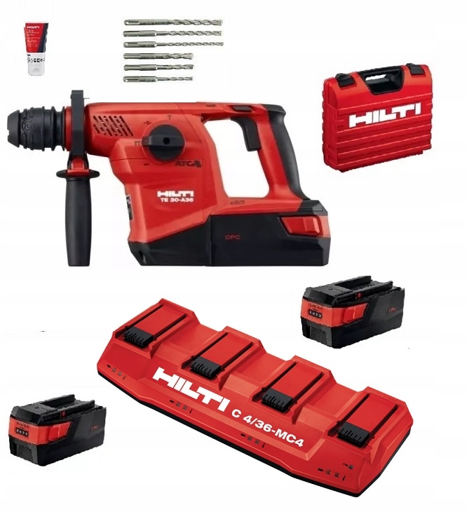 Młotowiertarka Akumulatorowa Hilti TE 30-A36 ATC AVR SDS PLUS 2x AKU Zobacz - 14729685890 ...