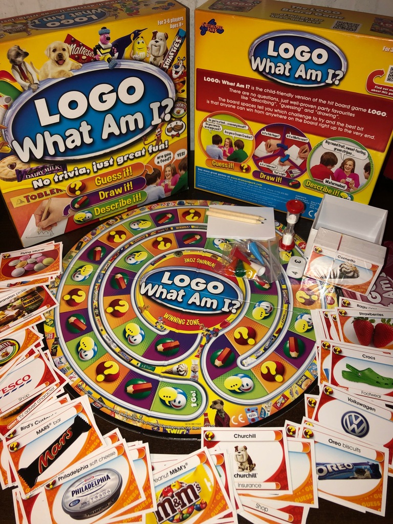 Gra angielska LOGO WHAT AM I ? 1 pakiet kart nowy - 10028853845 ...