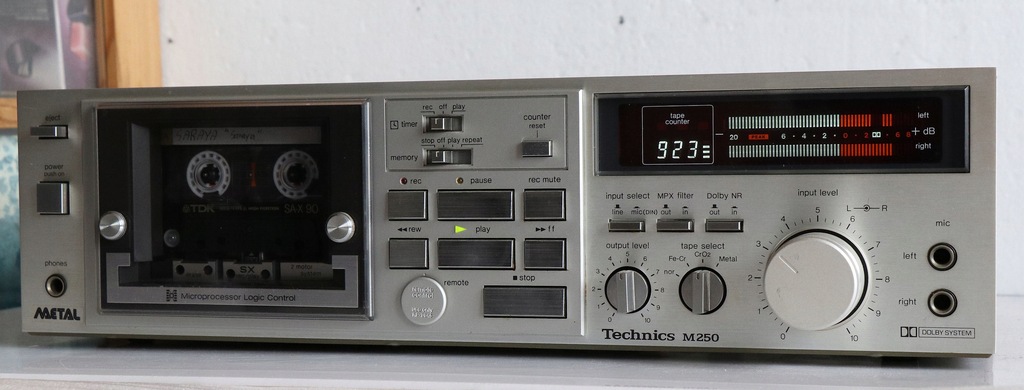 Magnetofon kasetowy Technics RS-M250 srebrny - 13160664477 - oficjalne ...