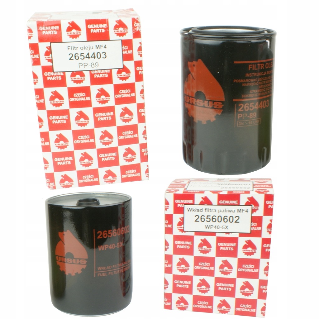 FILTR OLEJU + PALIWA MF4 URSUS 4512 4514 KPL. - 8557434231 - oficjalne ...