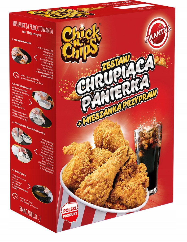 Panierka Chicknchips domowe KFC+ Marynata pikantna - 12667748391 ...
