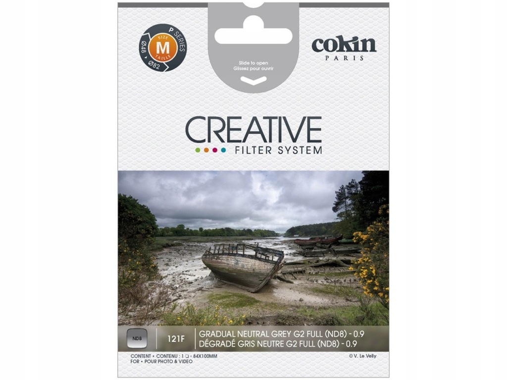 ORYGINALNY Filtr POŁÓWKOWY SZARY ND8 - Cokin P121F - 12356647103 - oficjalne archiwum Allegro