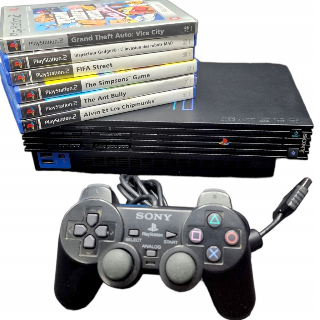 KONSOLA PLAYSTATION 2 SCPH-30004 KOMPLET + gry GTA - 13076472318 ...