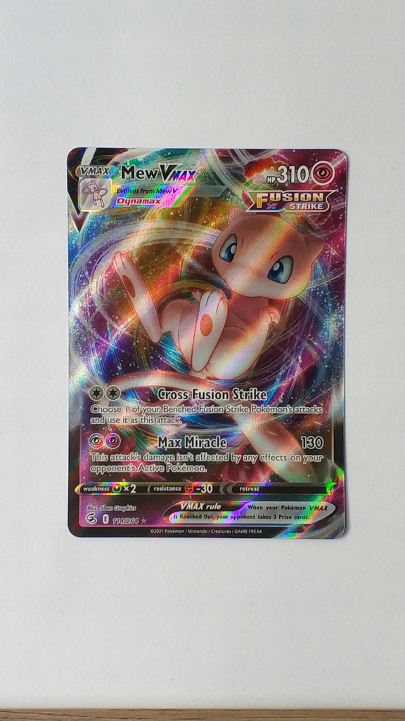 Mew VMAX - 114/264 - Ultra Rare - Fusion Strike - 12658004709 - oficjalne archiwum Allegro