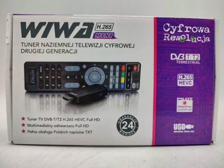 DEKODER WIWA H.265 MINI KOMPLET - 12641130449 - oficjalne archiwum Allegro