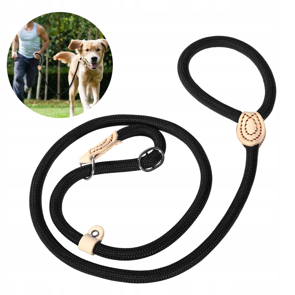 Dog Check Cord Leash Large Dogs - 14367047317 - oficjalne archiwum Allegro