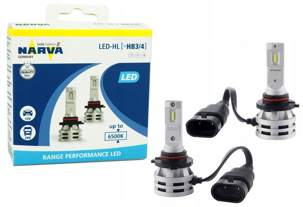 ŻARÓWKI LED HB3/HB4 NARVA 6500K 12V 24V CAN BUS - 12293685794 ...