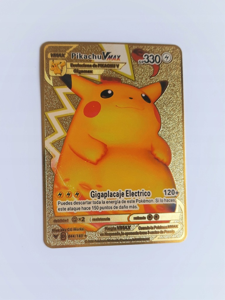 Pokemon Pikachu Vmax Metalowa Karta - 12824907185 - oficjalne archiwum Allegro