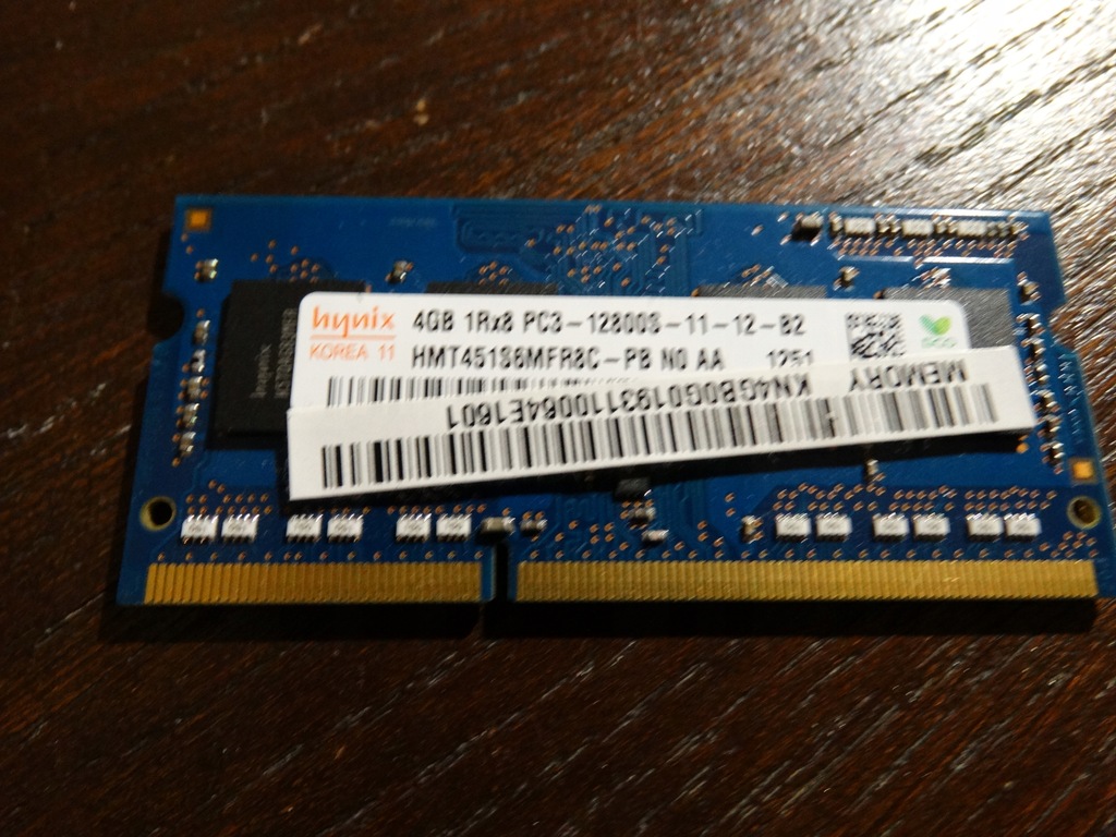 DDR3 4GB HYNIX 1Rx8 PC3-12800S-11-12-B2 - 11667683155 - oficjalne archiwum Allegro