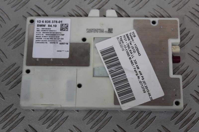 Moduł telefonu TCB BMW 7 G11 G12 G30 TELEMATIK - 10777756509 ...