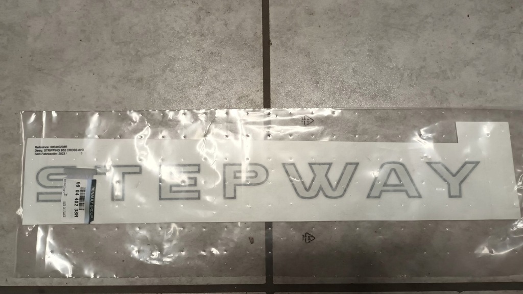 DACIA SANDERO STEPWAY LOGO EMBLEMAT NAKLEJKA NA DRZWI - 17377084097 ...