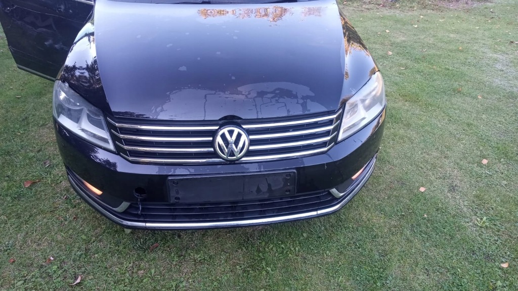 VW Passat b7 maska lc9x błotnik zderzak pas lampa przód kompletny ...