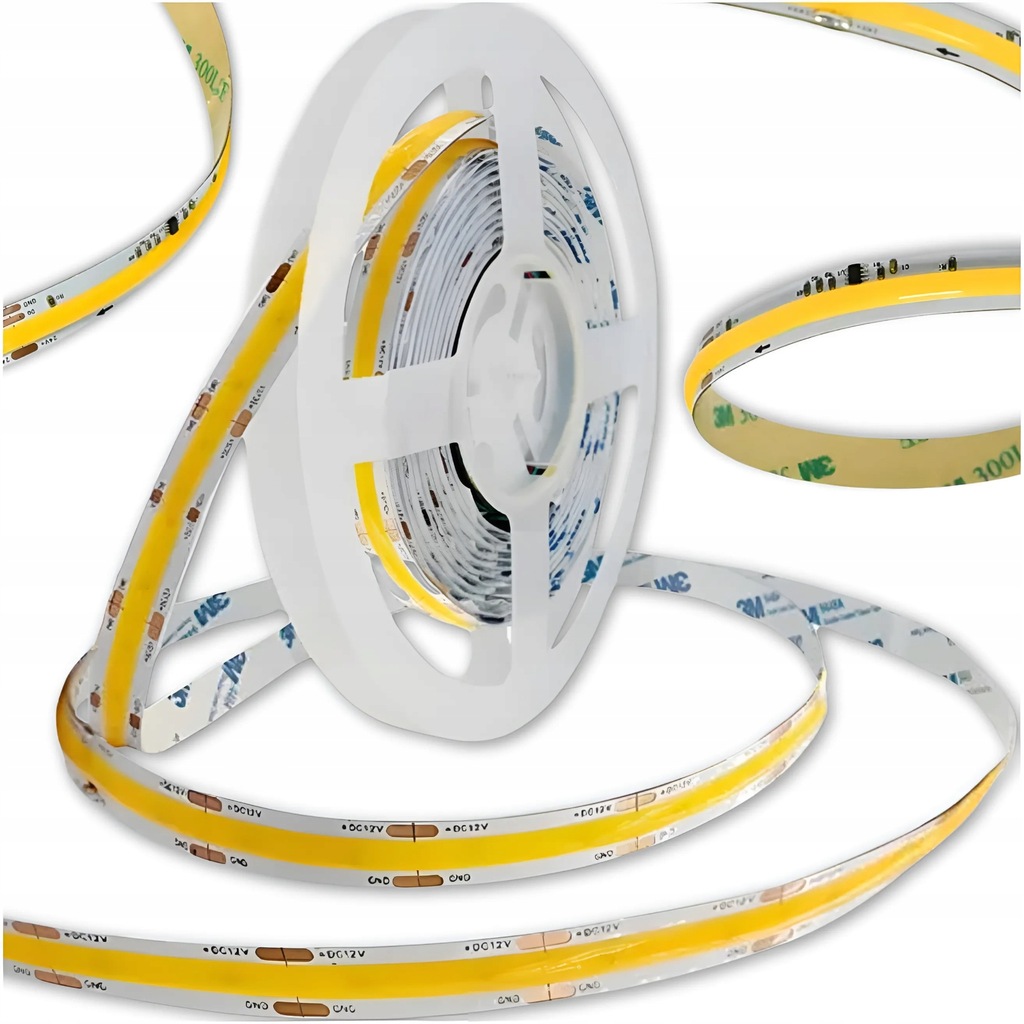 Taśma LED Neon COB 12V CIEPŁA 1m Homogeniczna IP44 - 16021684762 ...
