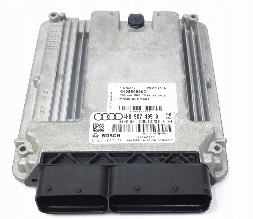 Sterownik silnika Audi A8 4.2 4H0907409D - 12712166581 - oficjalne ...