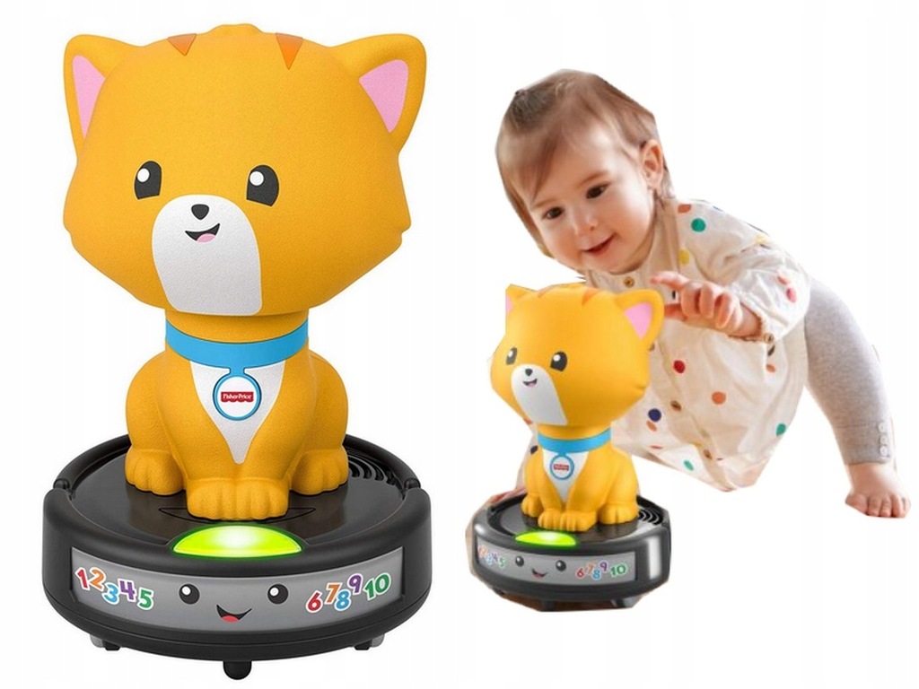 FISHER PRICE KOTEK NA ODKURZACZU raczkowanie GMX70 - 8897777762 - oficjalne archiwum Allegro