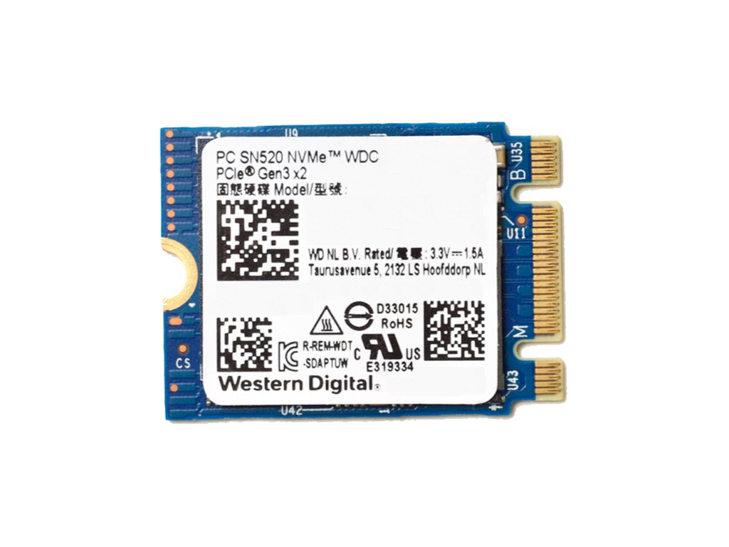 DYSK SSD WD PC SN520 128GB PCI-E M.2 2230 NVMe - 10429469178 - oficjalne archiwum Allegro