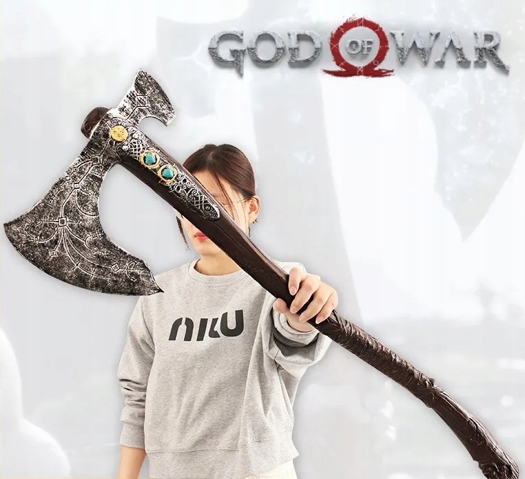 Topór God of War Lewiatan Młot Kratos Mjolnir 95 cm Mjolnir Thor 24h z ...