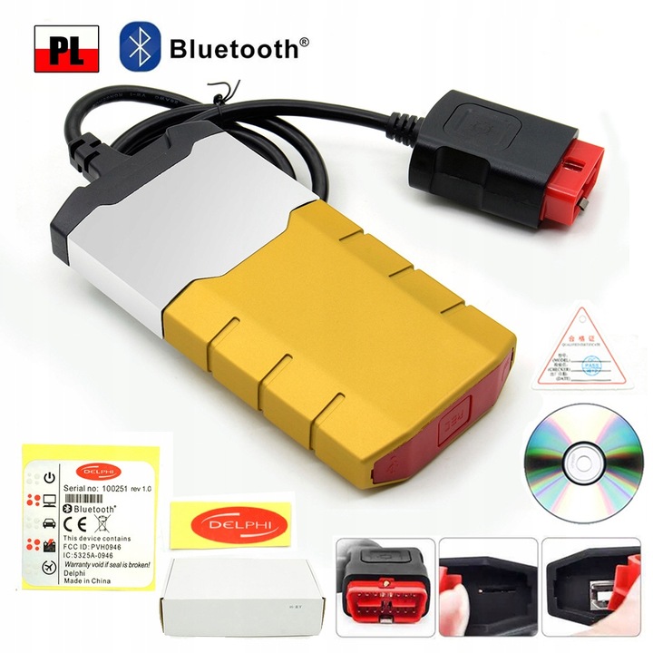 Interfejs Delphi DS150E V3.5 GOLD Najmocniejszy 2024 PRO j.Polski - 17269285573 - oficjalne ...