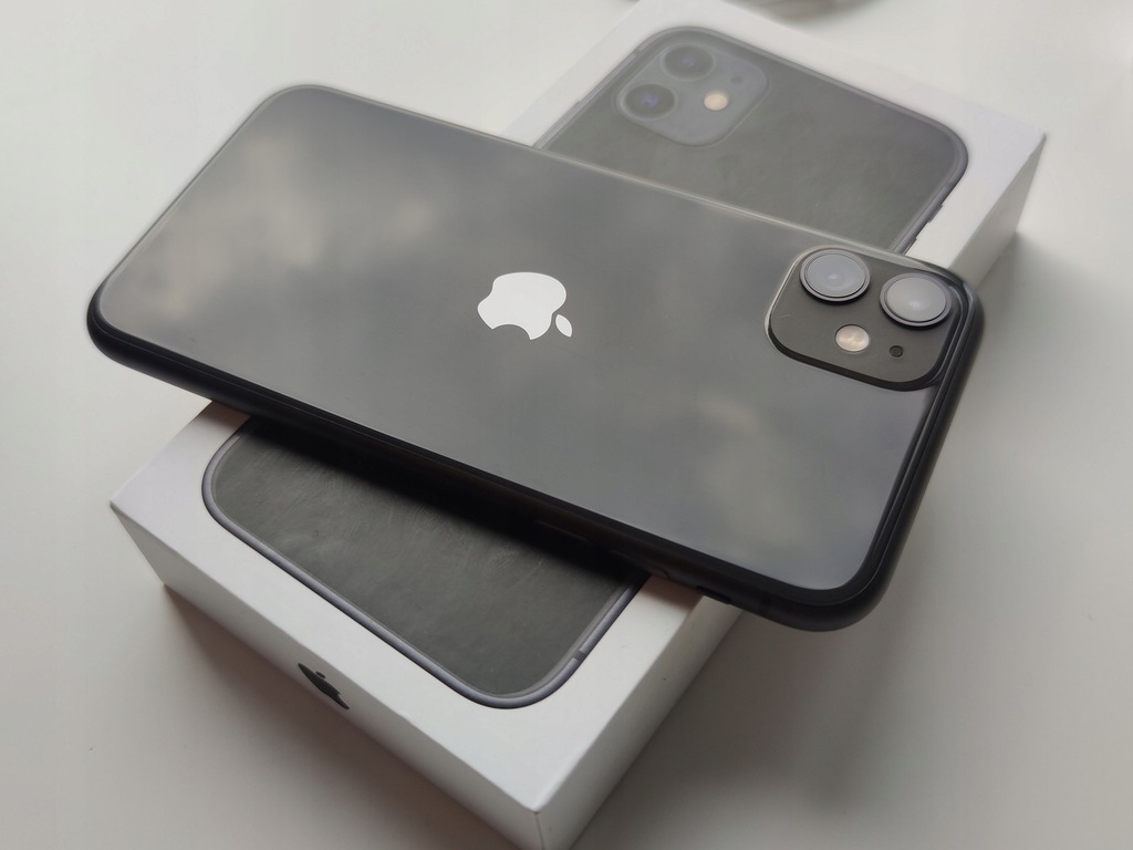 APPLE iPhone 11 64 GB BLACK A2221 MHDA3PM/A - 12653140757 - oficjalne ...