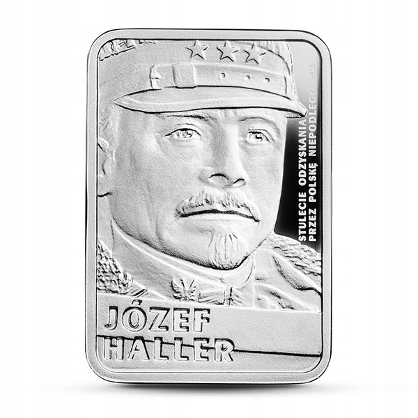 POLSKA III RP 10 ZŁ Ag JÓZEF HALLER 100-L NIEP. - 15295314708 ...