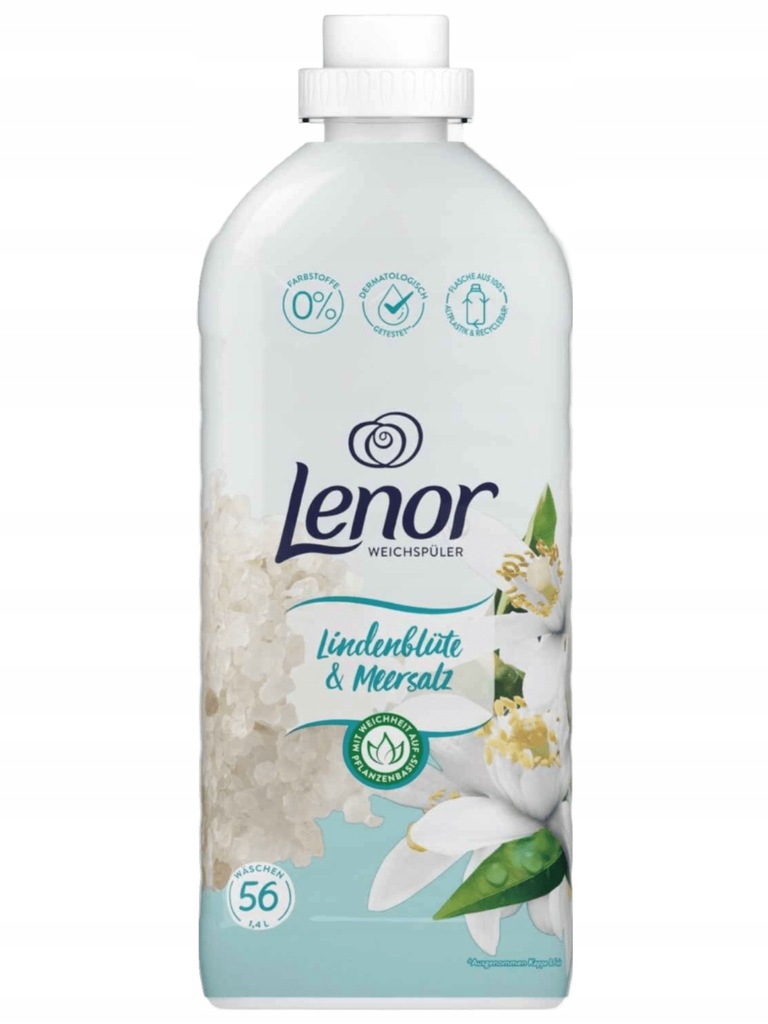 LENOR płyn do płukania 1,4L 56p Lindenblute -DE- - 12569924766 - oficjalne archiwum Allegro