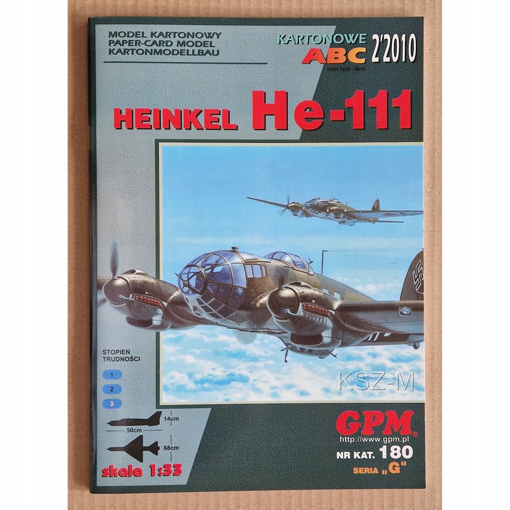 GPM 180 - Samolot bombowy Heinkel He-111 1:33 - 13600211850 - oficjalne ...