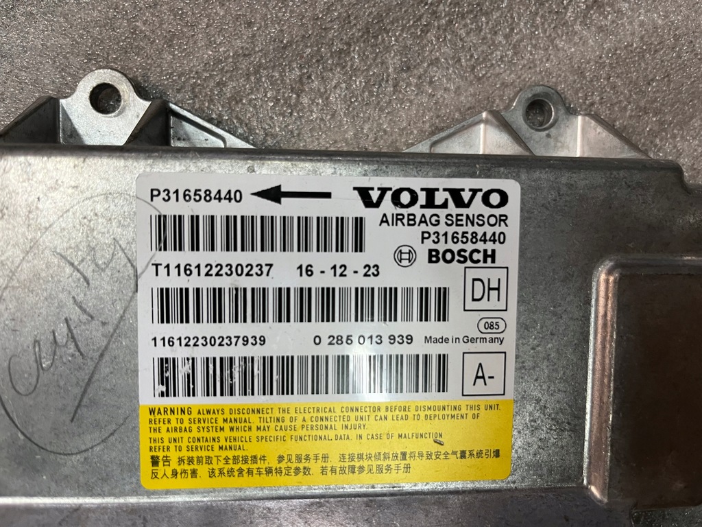 MODUŁ SENSOR AIRBAG VOLVO V60 S60 XC60 31658440 - 12862846530 ...